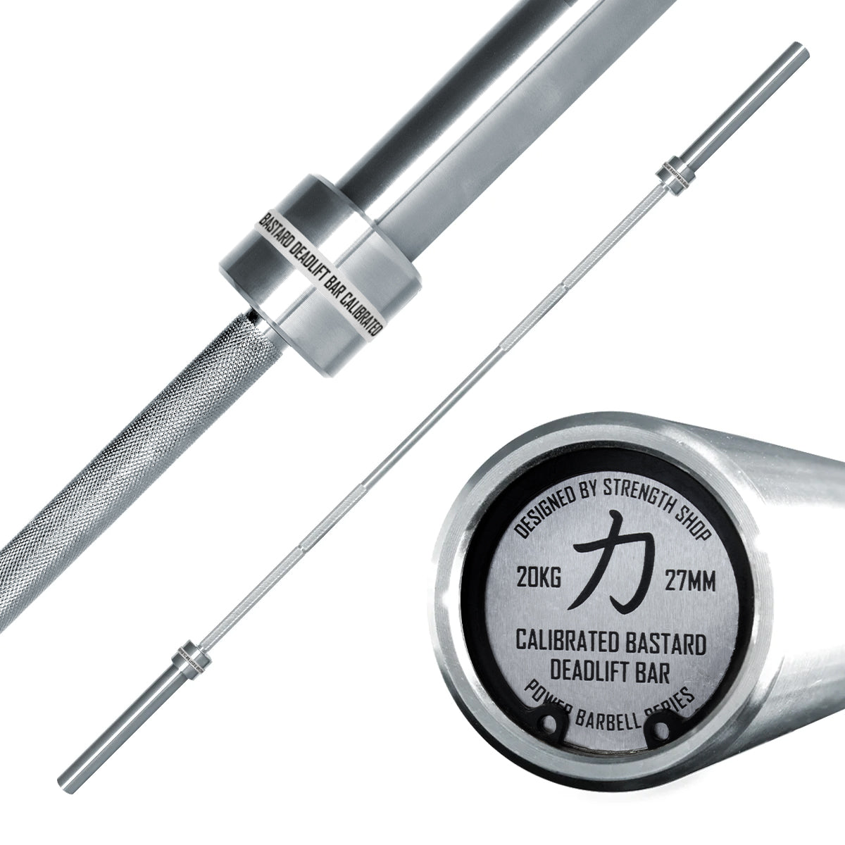 Calibrated Bastard Deadlift Bar, Nickel Plated Shaft | Strength Shop